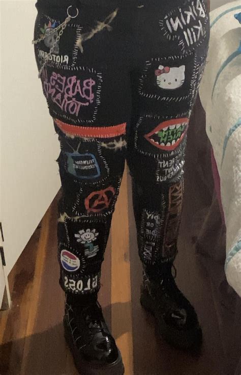 Heres My Patch Pants Not Crust Pants Rpunkfashion