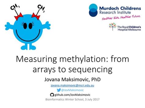 Dna Methylation From Array To Sequencing Pptx