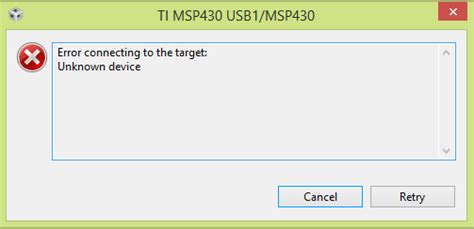 Problems Programming Debugging The MSP EXP FR With MSP FET Tool MSP Low Power