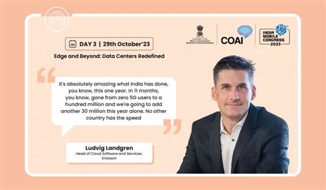 India Mobile Congress On Linkedin Imc2023 Globaldigitalinnovation Ericssonatimc
