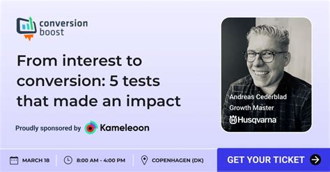 Join Kameleoon At Conversion Boost 2025 Denmarks Leading Cro Conference 100 Focused On