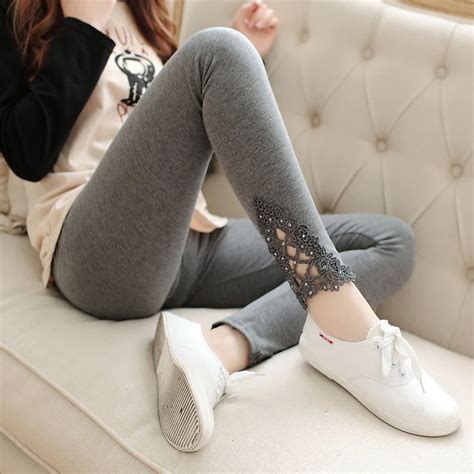 Sexy Women Leggings Fashion Gauze Patchwork Breathbale Legging Workout