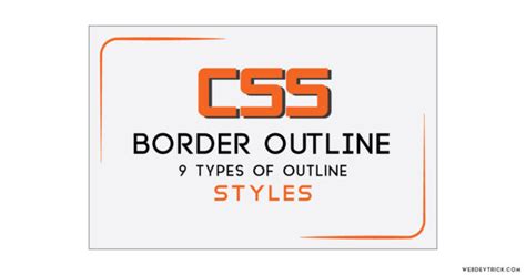 CSS Outline Styles With HTML Box 9 Outline Effects