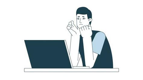 Man Thinking Animation Stock Video Footage For Free Download
