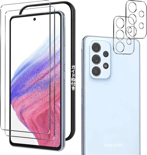 Jp 【22枚セッ】galaxy A53 5g Scg15 Sc 53c 用のフィルムギャラクシー A53 用のカメラ