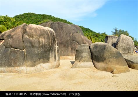 三亚天崖海角的礁石图片下载 红动中国