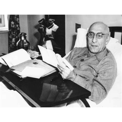 Iranian Premier Mohammed Mossadegh In His Suite At New York Hospital