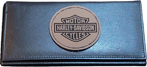 Amazon Harley Davidson Design Laser Engraved Leather Checkbook