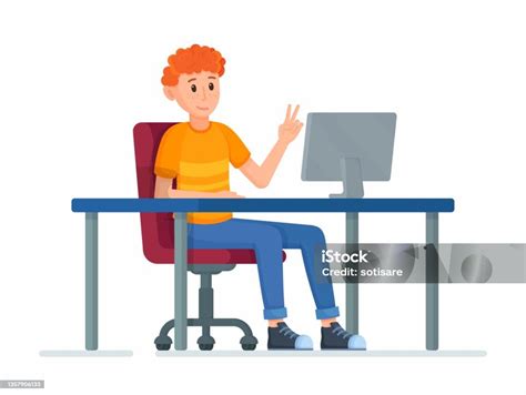 테이블에서 문자의 벡터 그림입니다 강의를 듣는 학생 T 셔츠에 대한 스톡 벡터 아트 및 기타 이미지 T 셔츠 개체 그룹