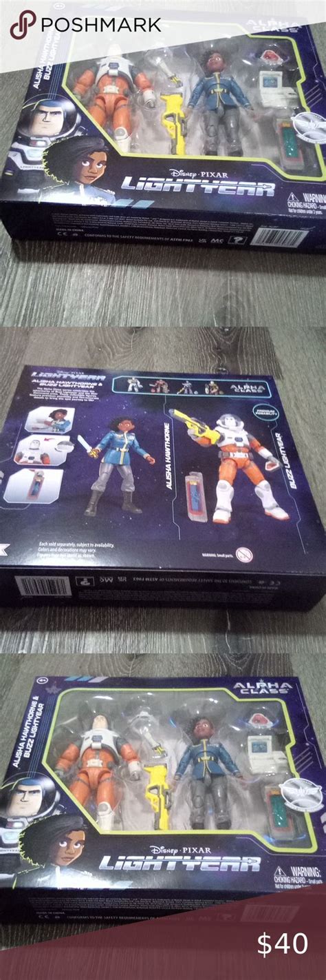 Disney Pixar Lightyear Alpha Class Alisha Hawthorne And Buzz Lightyear In