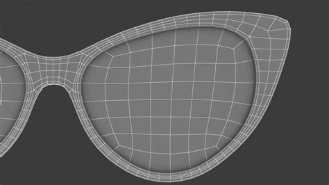 Cat Eye Glasses 3d Model By Frezzy