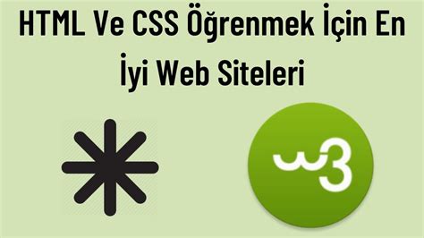Html Css Ders 35 Html Ve Css Öğrenmek İçin En İyi Web Siteleri Youtube