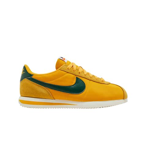 W 나이키 코르테즈 텍스타일 옐로우 오커 세이프티 오렌지 Nike Kream