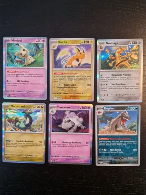 LOT DE cartes Pokémon RARES HOLO RARES REVERSE EV destinées de paldéa FR EUR