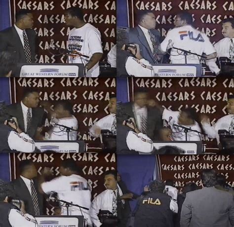 Riddick Bowe Punches Larry Donald In The Face Wearing Fila 1994