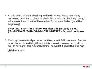 Automated Debugging With Git Ppt