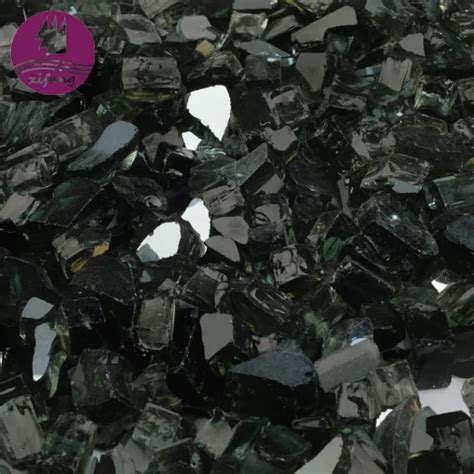 14 Black Reflective Fire Glass Zifang Glass