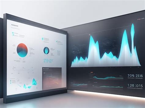 Premium Ai Image A Visual Data Large Screenwhite
