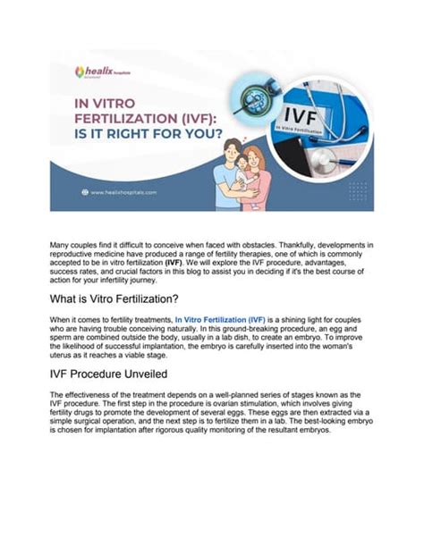 Decoding Ivf Assessing Its Suitability For You Pdf