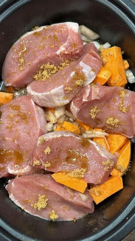 Slow Cooker Pork Chops And Sweet Potatoes Back To My Southern Roots