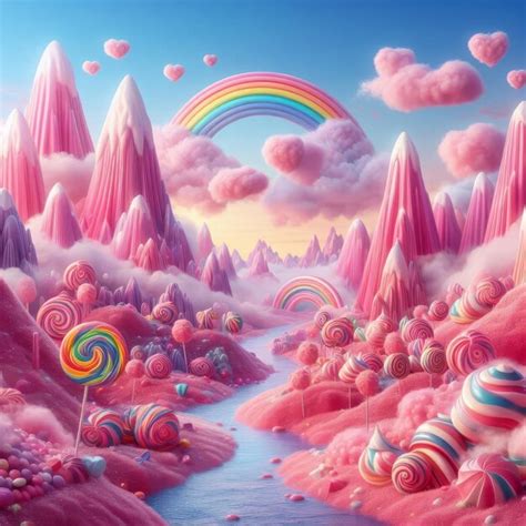 A Rainbow Is In The Sky Above A River Premium Ai Generated Image