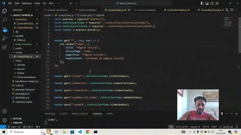Layout Implementado Na Framework Expressjs 1 De 3 Youtube