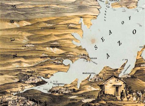 Уникальная карта Крыма Черного и Азовского моря