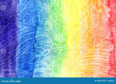 El Arco Iris Abstracto De La Acuarela Colorea El Fondo Imagen De
