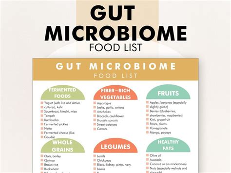 Gut Microbiome Foods List Healthy Gut Food Guide Gut Microbiome Diet