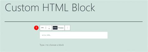 How To Use The WordPress Custom HTML Block