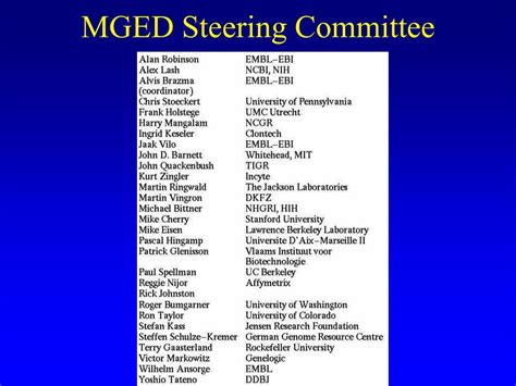 Ppt Microarray Gene Expression Database Mged Ontology Working Group