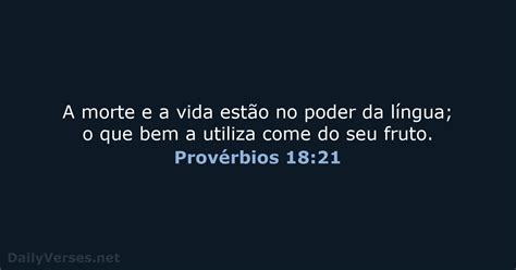 23 De Março De 2021 Versículo Da Bíblia Do Dia Ara Provérbios 18