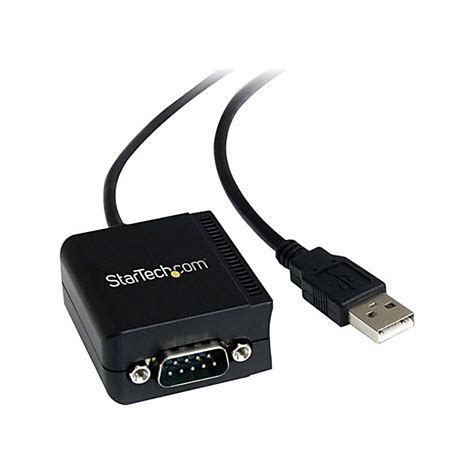 Startech 6 Usb To Serial Rs232 Adapter Cable With Com Retention Black
