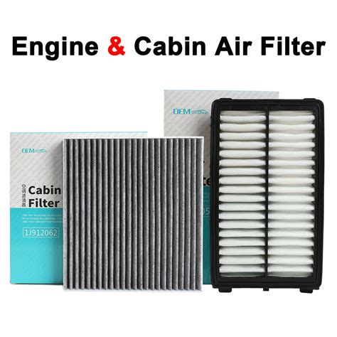 Engine Cabin Pollen Air Filter Set For Hyundai Santa Cruz Sonata Kia K5