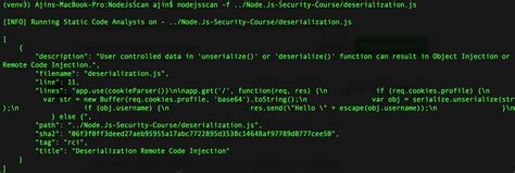 GitHub Joeneldeasis NodeJsScan NodeJsScan Is A Static Security Code