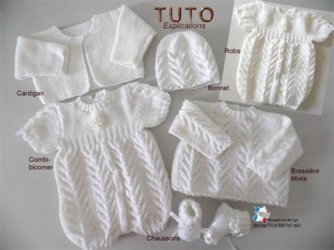 Fiche tricot bébé modèle layette bb à tricoter tuto