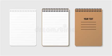 Lined Horizontal Notebook Stock Illustrations Lined Horizontal Notebook Stock