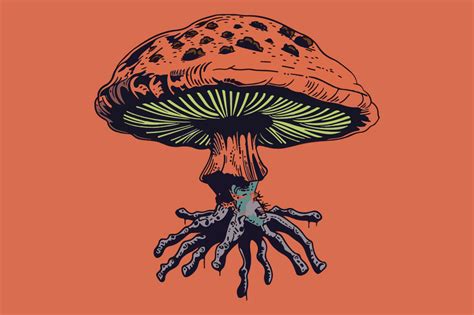 Creepy Mushroom Graphic By Unlimited Art · Creative Fabrica