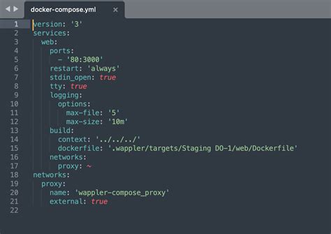 Network Wappler Compose Proxy Declared As External But Could Not Be