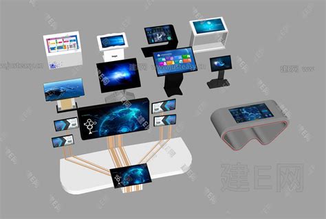 现代触控一体机模型su模型下载 Id115495066 建e网su模型