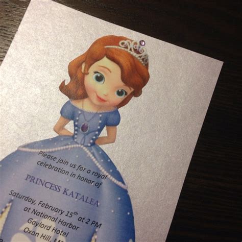 Sofia First Invite Etsy