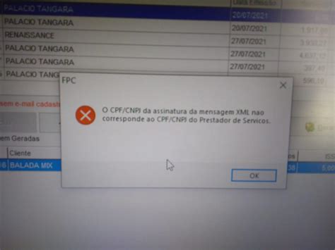Nfse Paulistana Erro 1107 O Cpf Cnpj Da Assinatura Da Mensagem Xml Não Corresponde Ao Cpf Cnpj