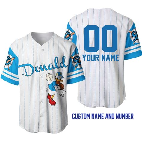 Donald Duck White Blue Disney Unisex Cartoon Graphic Casual Outfits