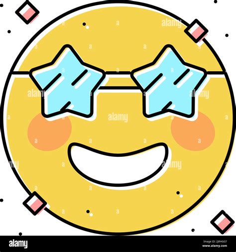 Funny Emoji Color Icon Vector Illustration Stock Vector Image And Art Alamy