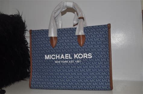 Mk Mirella Medium Shopper Monogram Tote Crossbody Michael Kors