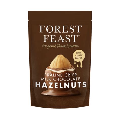 Praline Crisp Milk Chocolate Hazelnuts Forest Feast