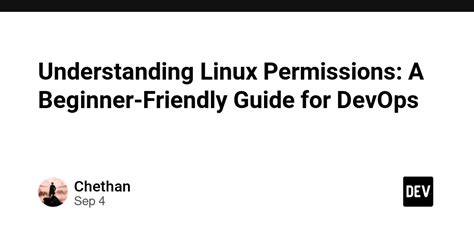 Understanding Linux Permissions A Beginner Friendly Guide For Devops 🚀 Dev Community