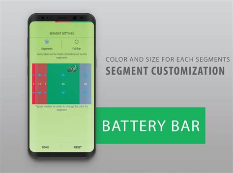 دانلود نرم افزار Battery Bar Energy Bars On Status Bar V24 نوار