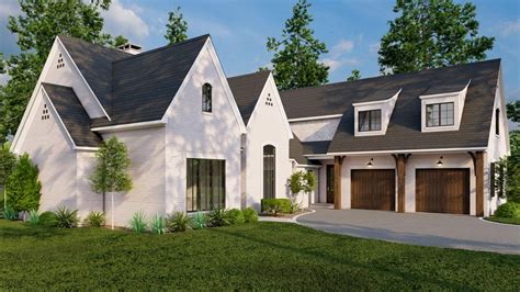 Transitional 4 Bed House Plan With Vaulted Outdoor Living Room 2998