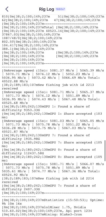 mining logs okminer